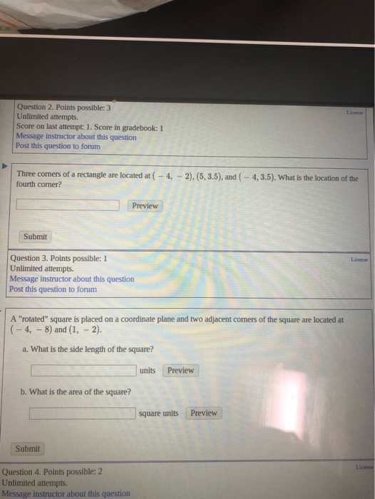 Solved Question 2. Points possible: 3 Unlimited attempts. | Chegg.com