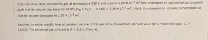Solved (b) What is the final pressure of the gas, at point C | Chegg.com