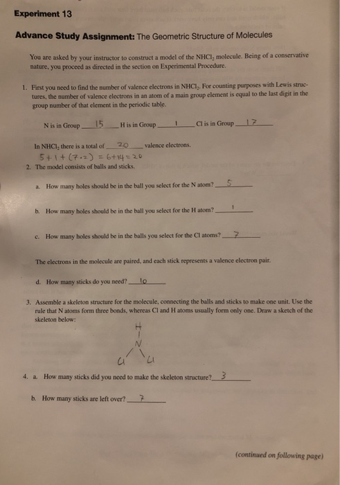 Solved Experiment 13 Advance Study Assignment: The Geometric | Chegg.com
