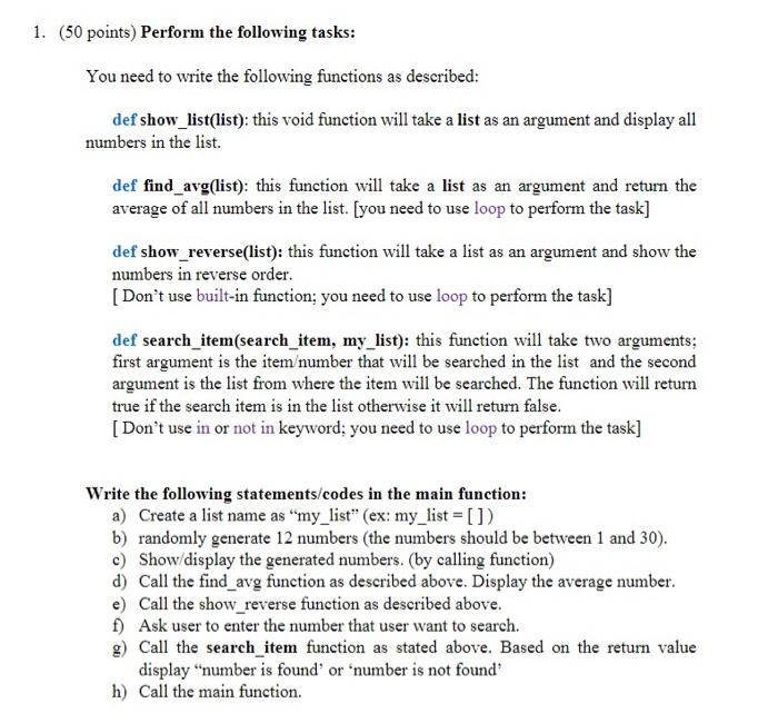 Solved 0 points) Perform the following tasks: You need to | Chegg.com