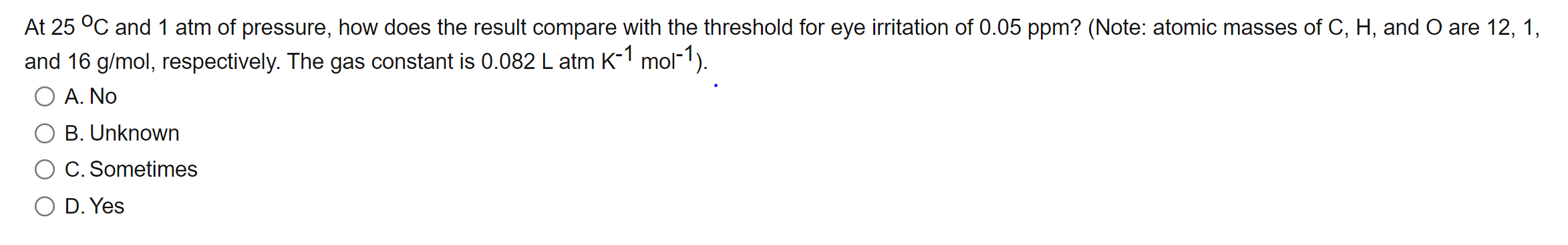 Solved At 25°C ﻿and 1atm of pressure, how does the result | Chegg.com
