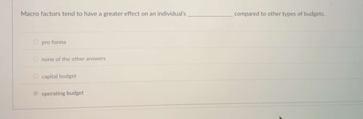 Solved Macro factors tend to have a greater effect on an | Chegg.com