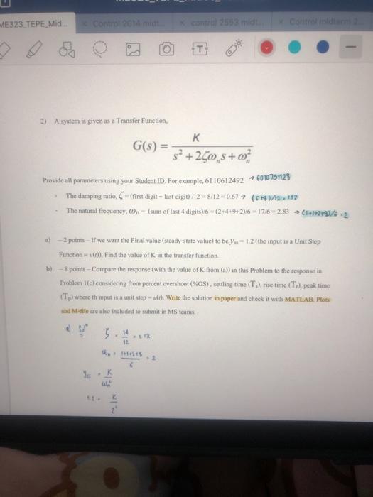 Solved 1) Consider the translational linear motion with | Chegg.com
