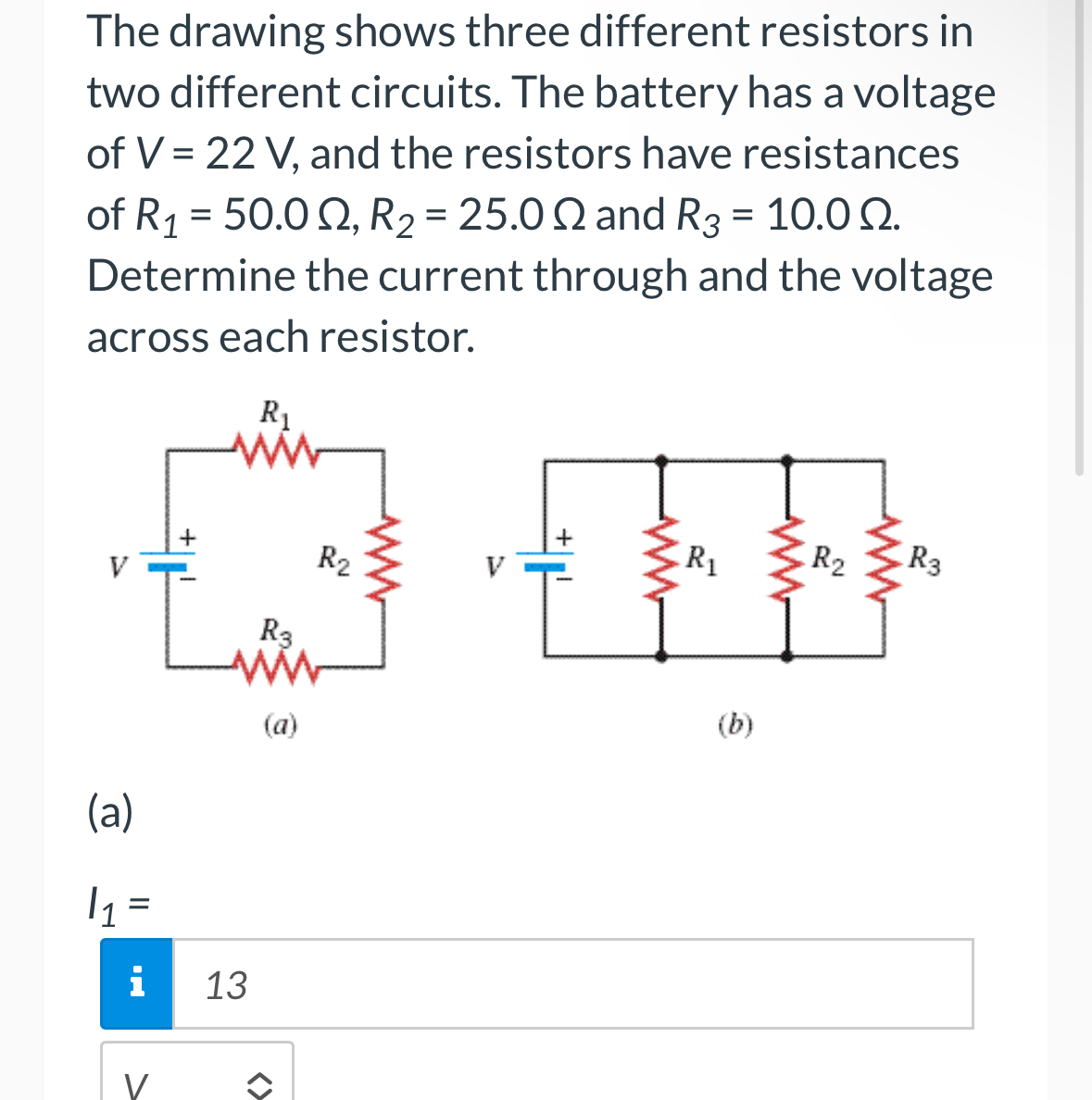 Solved The drawing shows three different resistors in two | Chegg.com