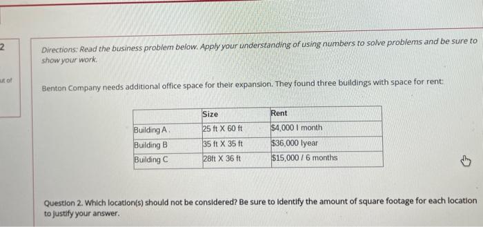 Solved Directions: Read the business problem below. Apply | Chegg.com Solved Directions: Read the business problem below. Apply | Chegg.com