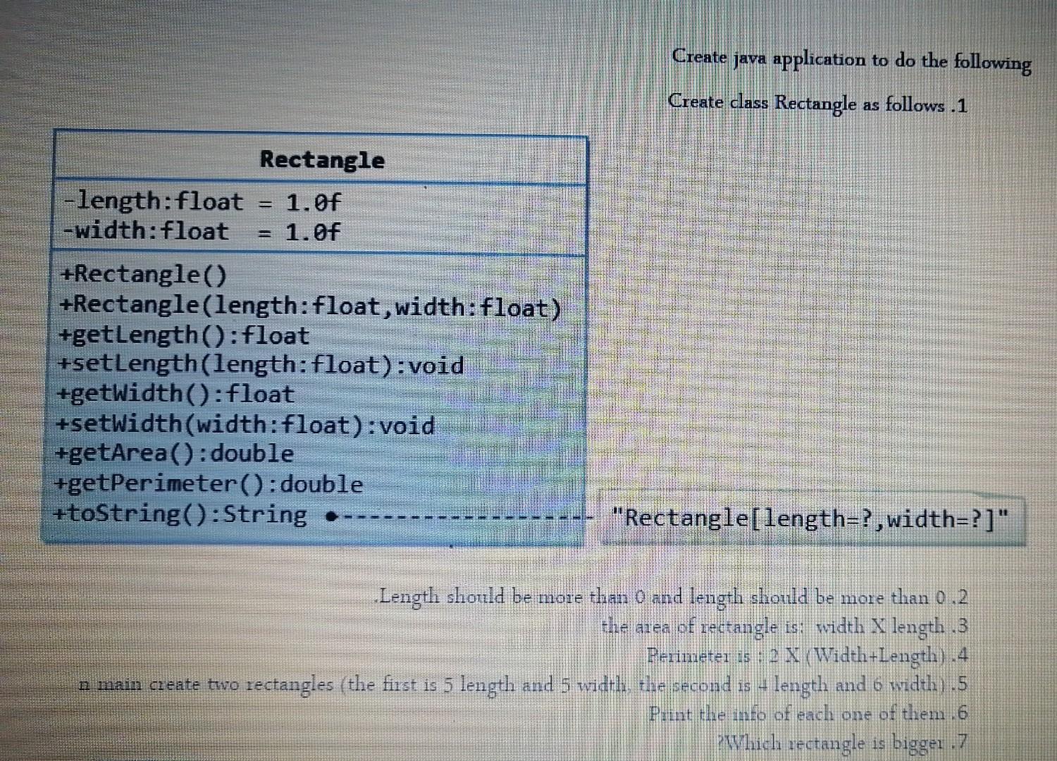 Solved Create java application to do the following Create | Chegg.com