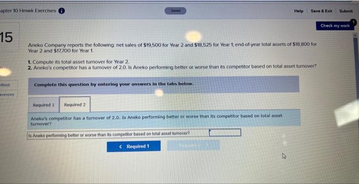 Solved Aneko Company reports the following: net sales of | Chegg.com