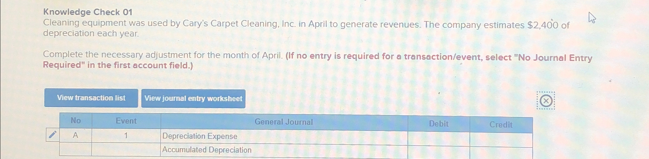Solved Knowledge Check 01Cleaning equipment was used by | Chegg.com