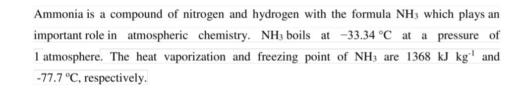 Solved Ammonia is a compound of nitrogen and hydrogen with | Chegg.com