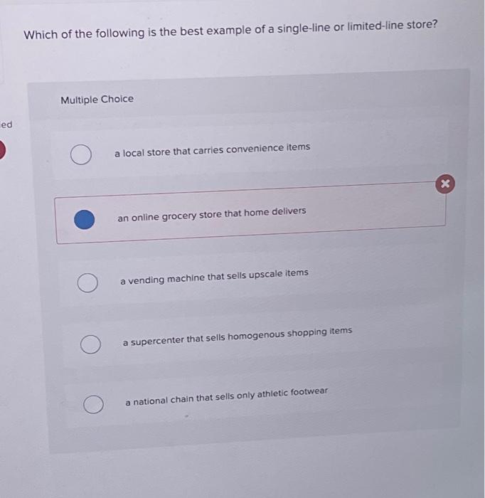 Solved Which of the following is the best example of a | Chegg.com