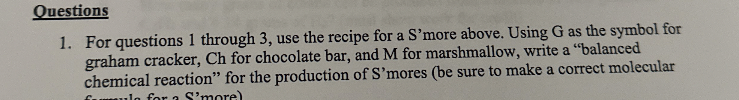 Solved OuestionsFor questions 1 ﻿through 3 , ﻿use the recipe | Chegg.com