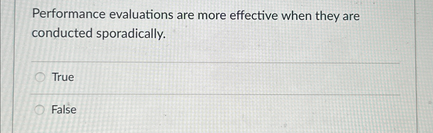 Solved Performance evaluations are more effective when they | Chegg.com