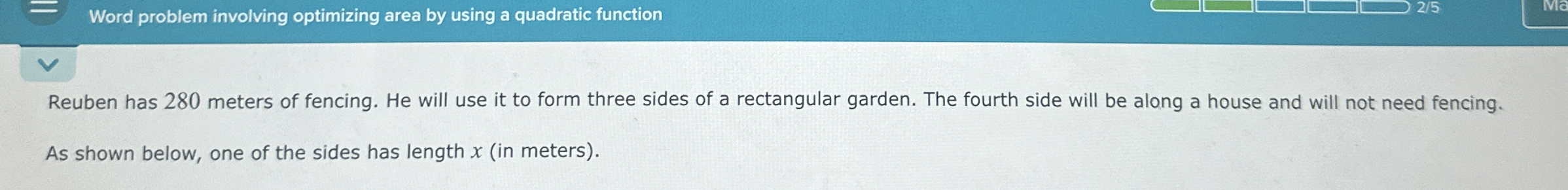 Solved Word problem involving optimizing area by using a | Chegg.com