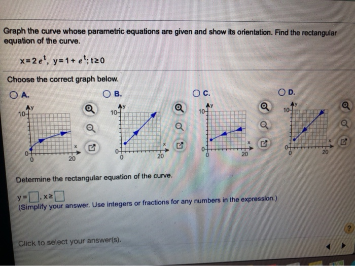 Solved Graph the curve whose parametric equations and show | Chegg.com