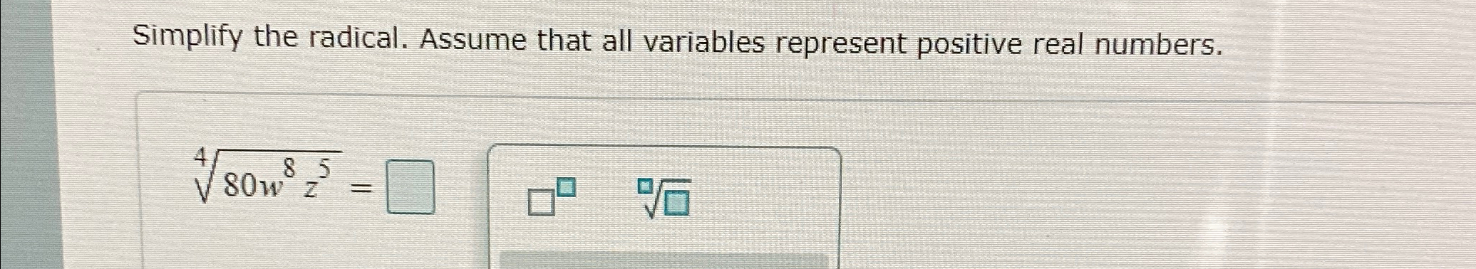 Solved Simplify the radical. Assume that all variables | Chegg.com