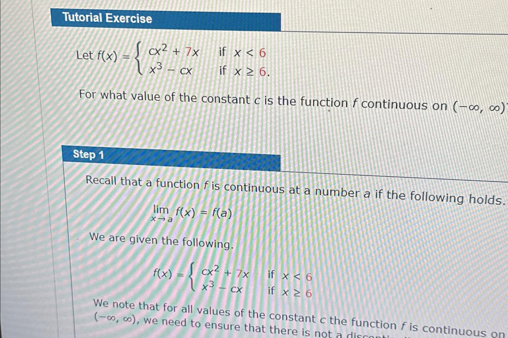 Solved Tutorial ExerciseLet | Chegg.com