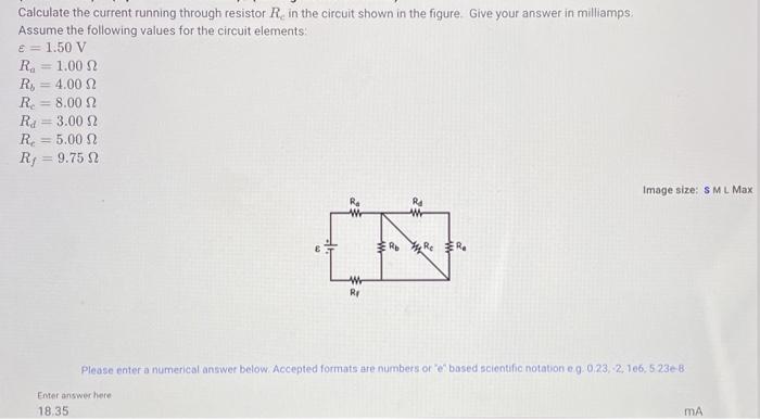 Solved Calculate the current running through resistor R in | Chegg.com