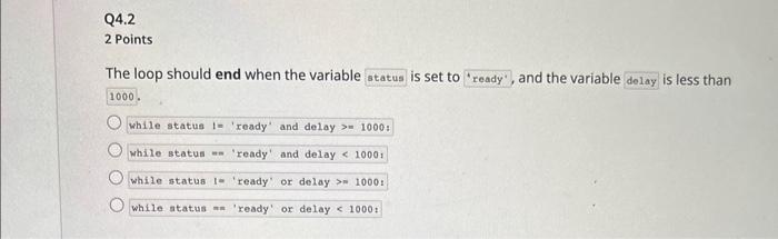 Solved Q3 Infinite Loops 2 Points Consider the program | Chegg.com