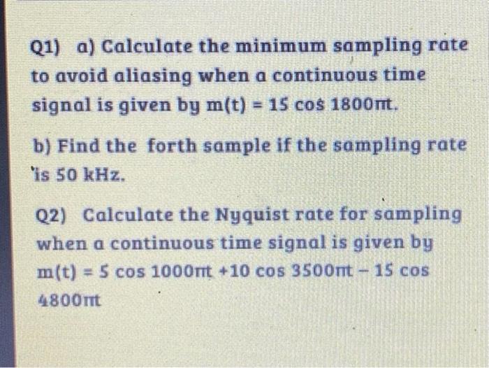Solved In the European PCM-TDM system, 30 signals all with | Chegg.com