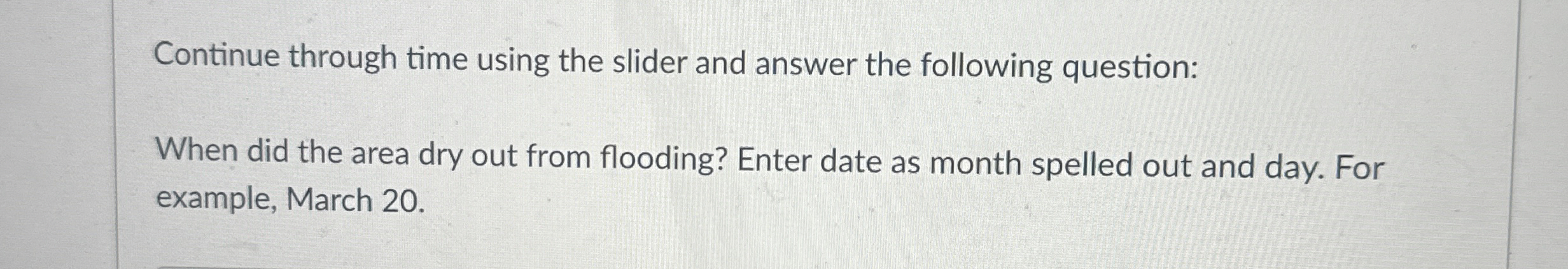 Solved Continue through time using the slider and answer the | Chegg.com