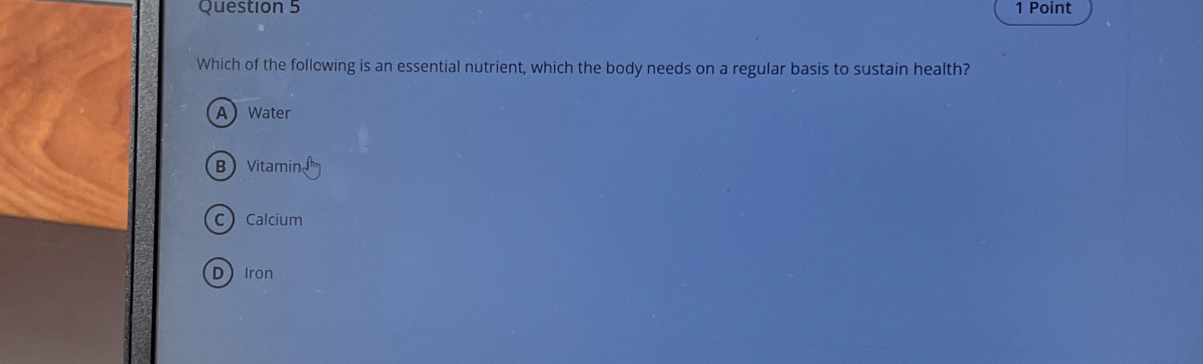Solved Question 5Which of the following is an essential | Chegg.com