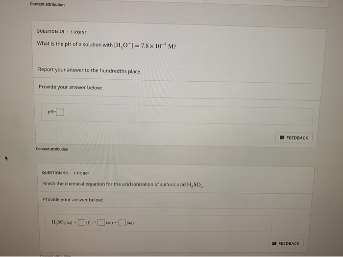 Solved Content attribution QUESTION 49.1 POINT What is the | Chegg.com
