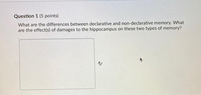Solved Question 1 (5 points) What are the differences | Chegg.com