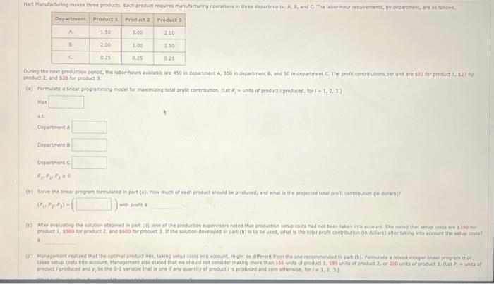 Solved (b) Solve the LP Relaxation of this problem. at | Chegg.com