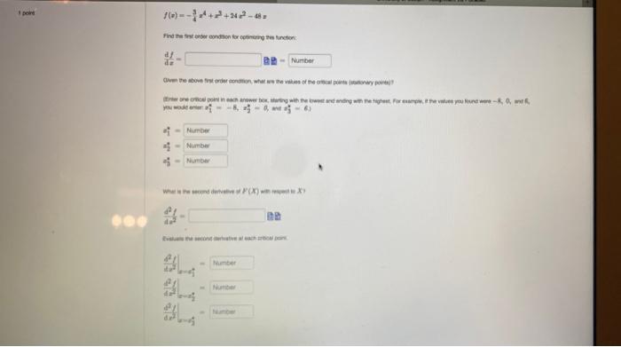 Solved f(x)=−43x4+x3+24x2−48x it if 21= aid - 42d24= | Chegg.com