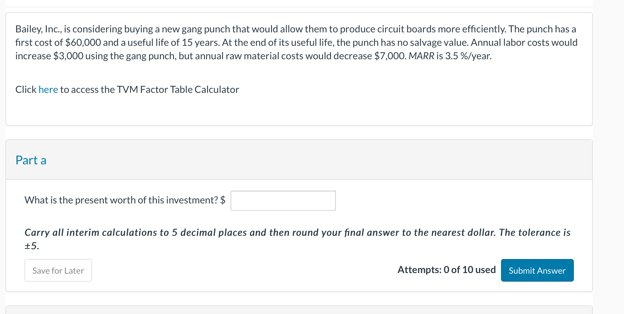 Solved Bailey, Inc., is considering buying a new gang punch | Chegg.com