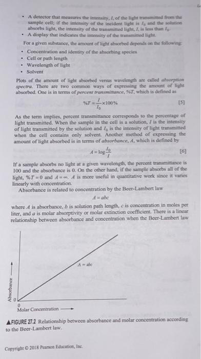 Solved EXPERIMENT 27 REPORT SHEET Determination of the | Chegg.com