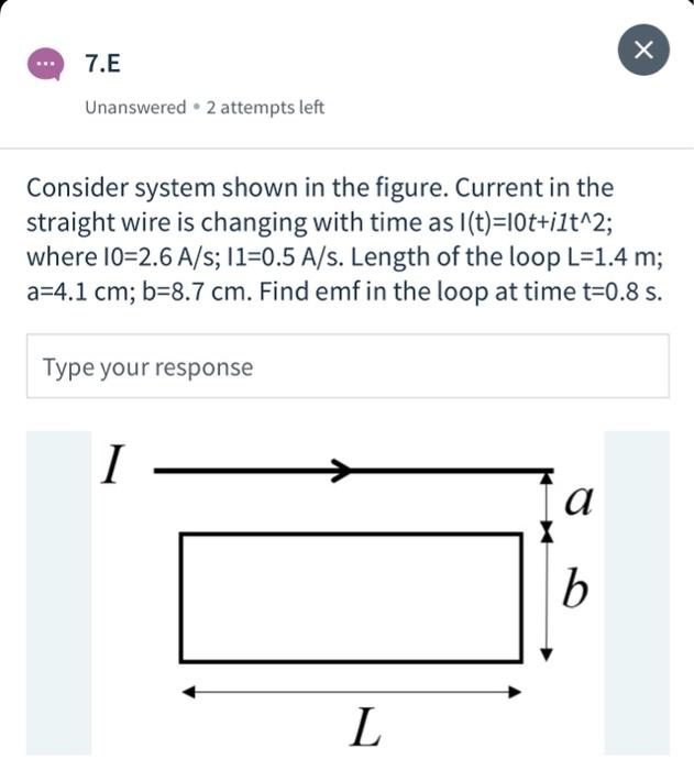 Solved Х 7.E Unanswered • 2 attempts left Consider system | Chegg.com