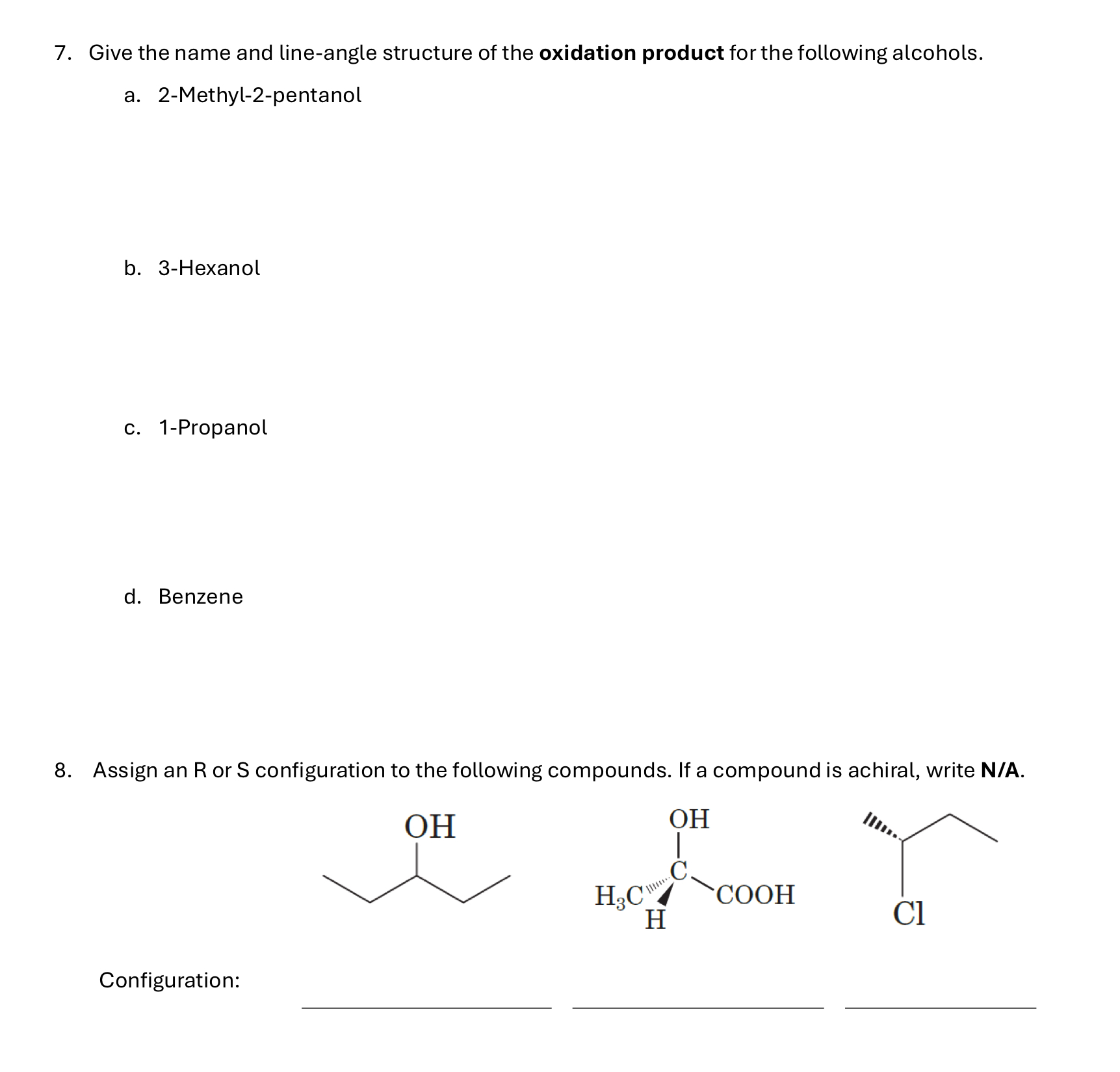 Give the name and line-angle structure of the | Chegg.com