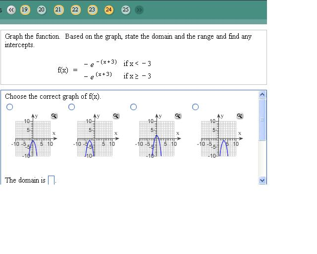 Solved Graph the function. Based on the graph, state the | Chegg.com