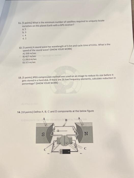 11. [5 points] What is the minimum number of | Chegg.com