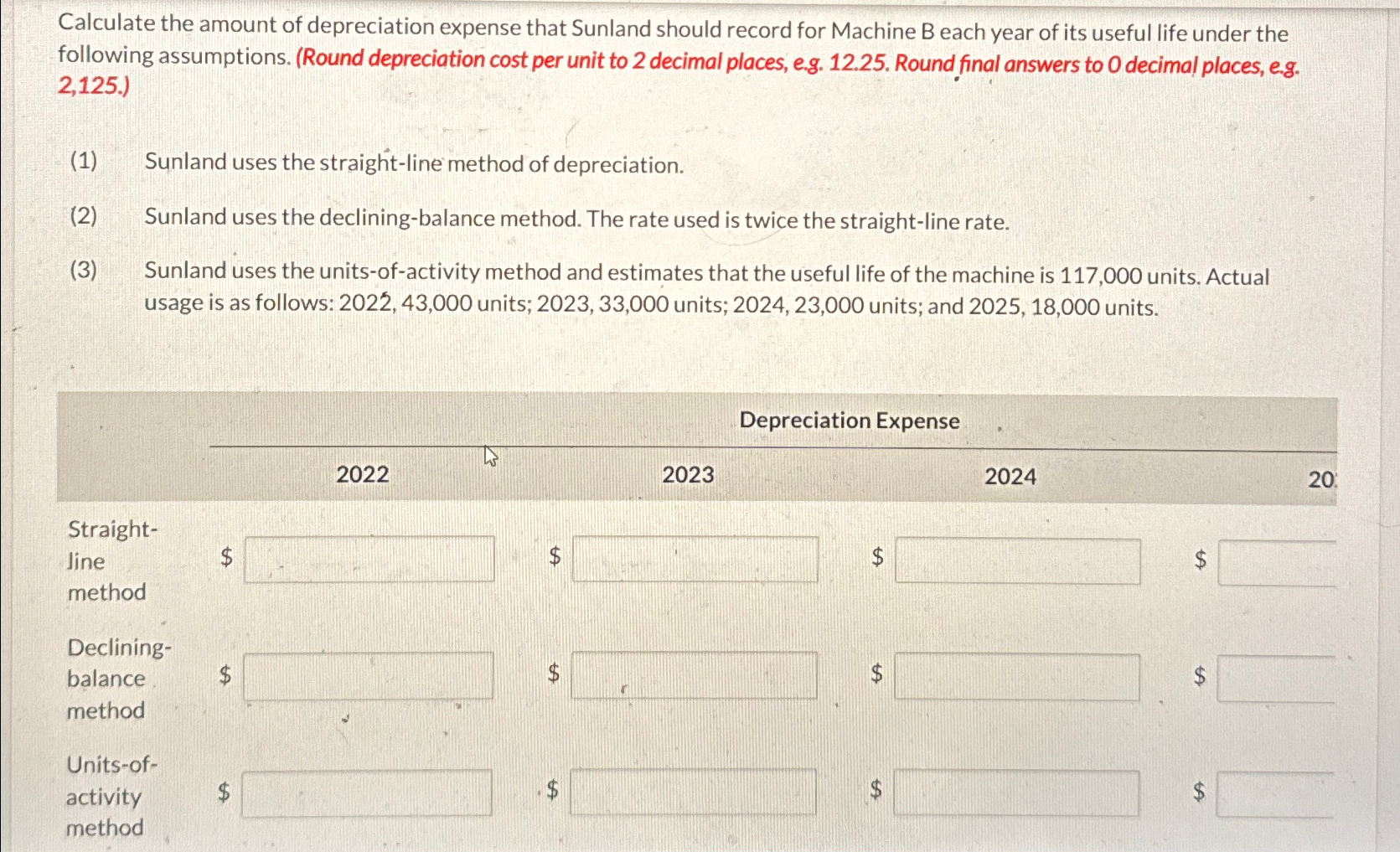 Solved Calculate the amount of depreciation expense that | Chegg.com
