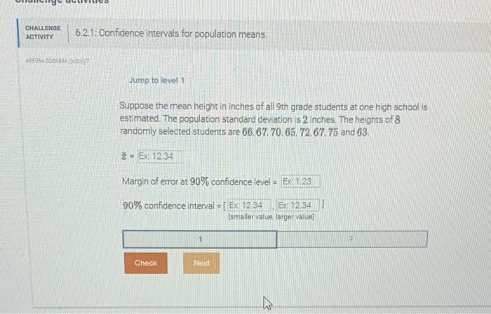 Solved Jump to level 1 Suppose the mean height in inches of | Chegg.com