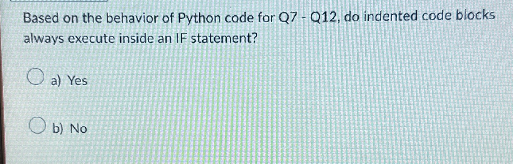 Solved Based on the behavior of Python code for Q7 - ﻿Q12, | Chegg.com