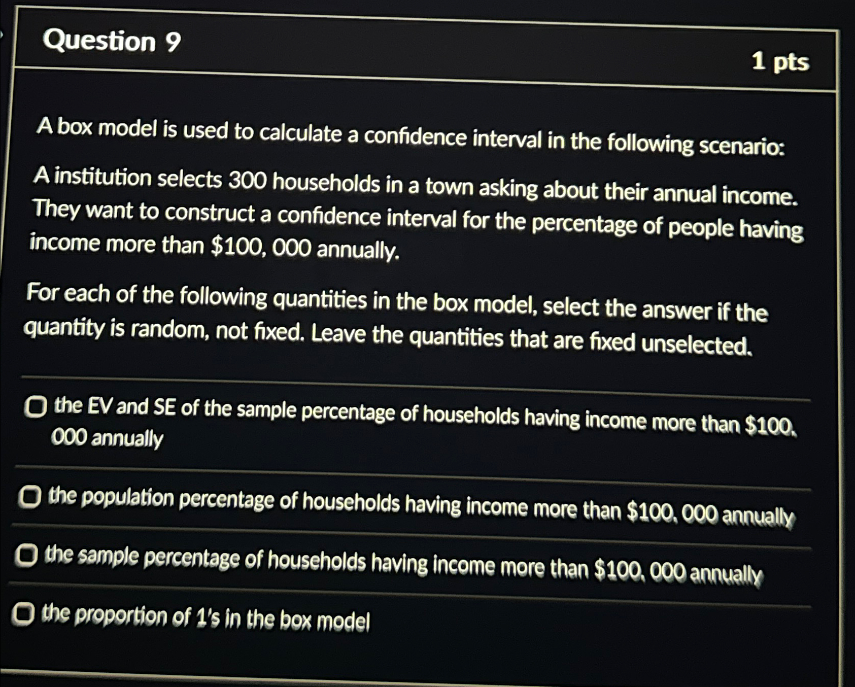 Solved Question 91 ﻿ptsA box model is used to calculate a | Chegg.com