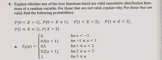 Solved Explain whether any of the four functions listed are | Chegg.com