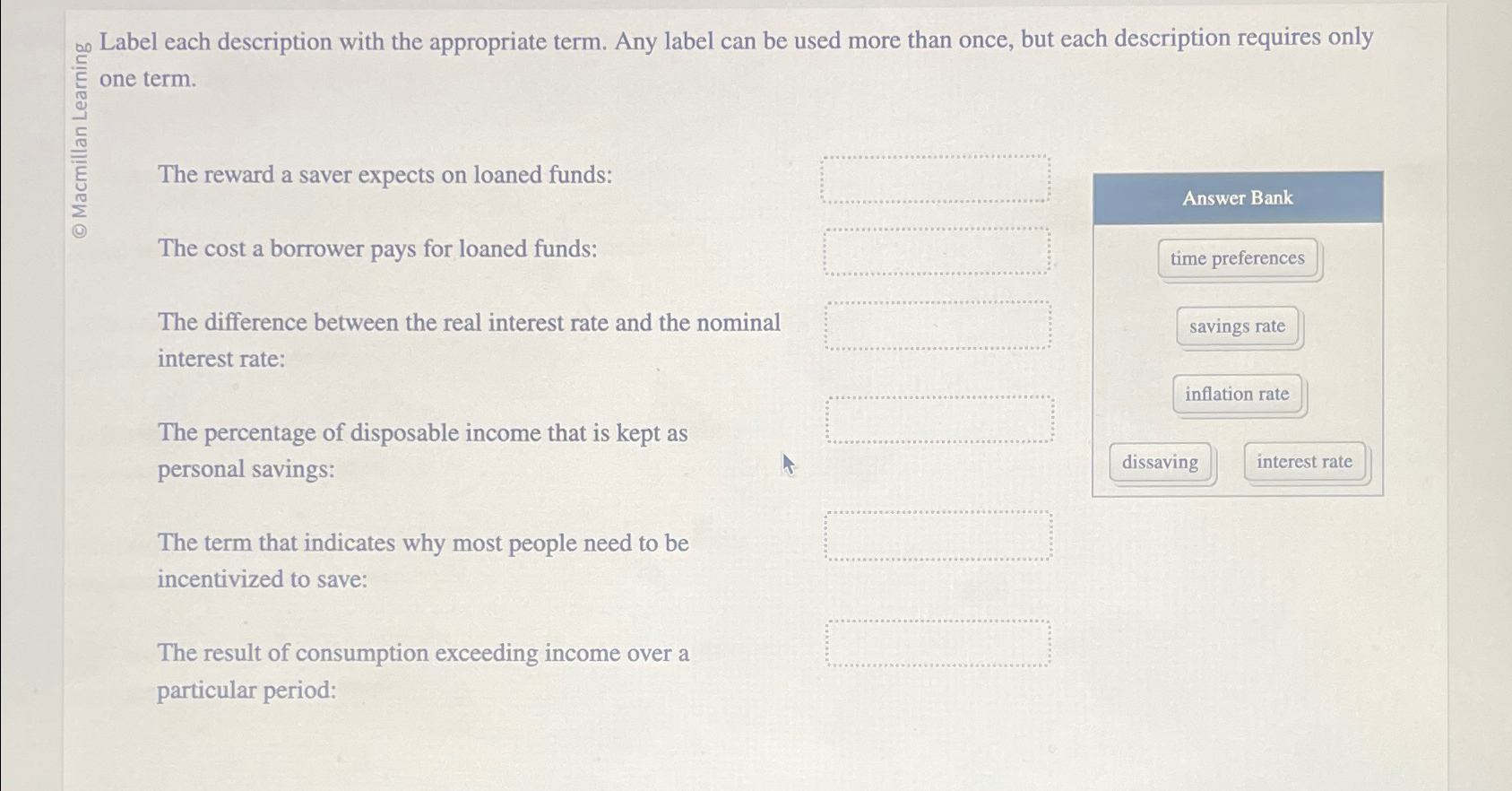 Solved „o Label each description with the appropriate term. | Chegg.com