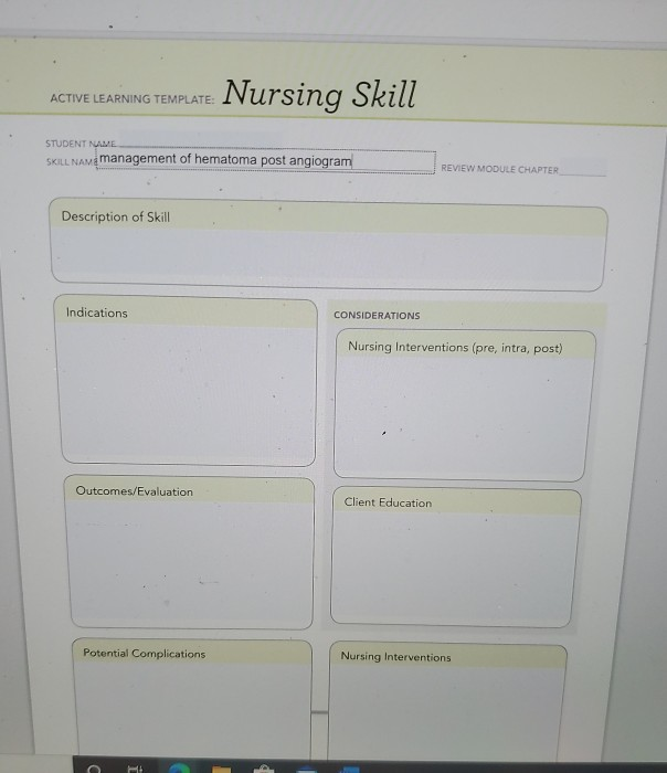 Solved ACTIVE LEARNING TEMPLATE: Therapeutic Procedure | Chegg.com