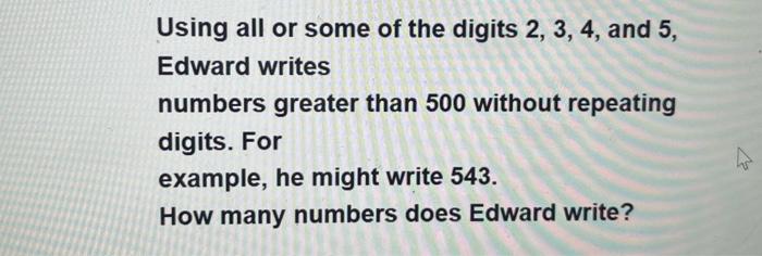 Using all or some of the digits 2, 3, 4, and 5, | Chegg.com