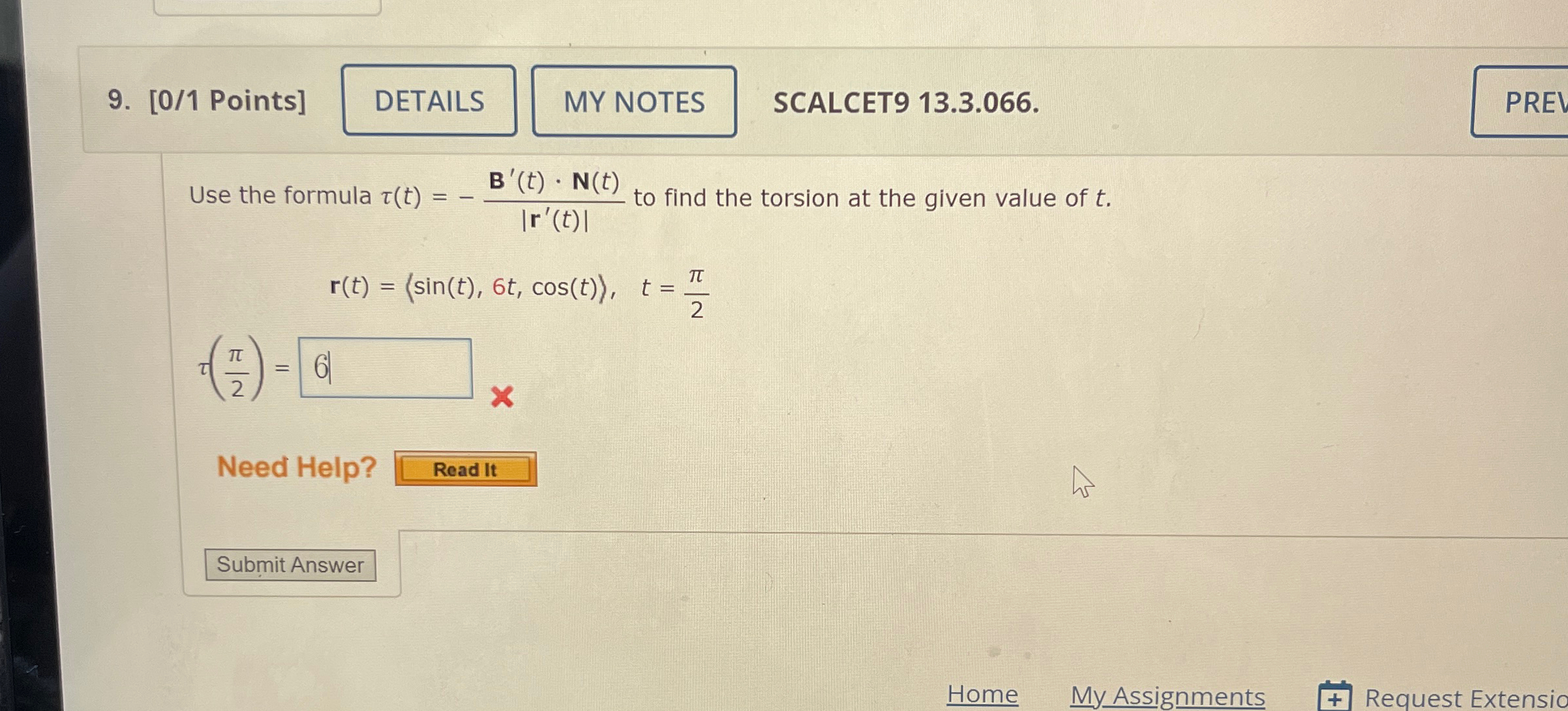 Solved Help asap plz [0/1 ﻿Points]SCALCET9 13.3.066.PREIUse | Chegg.com