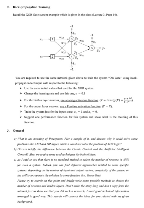Solved 1. Perceptron Training The neural network shown below | Chegg.com