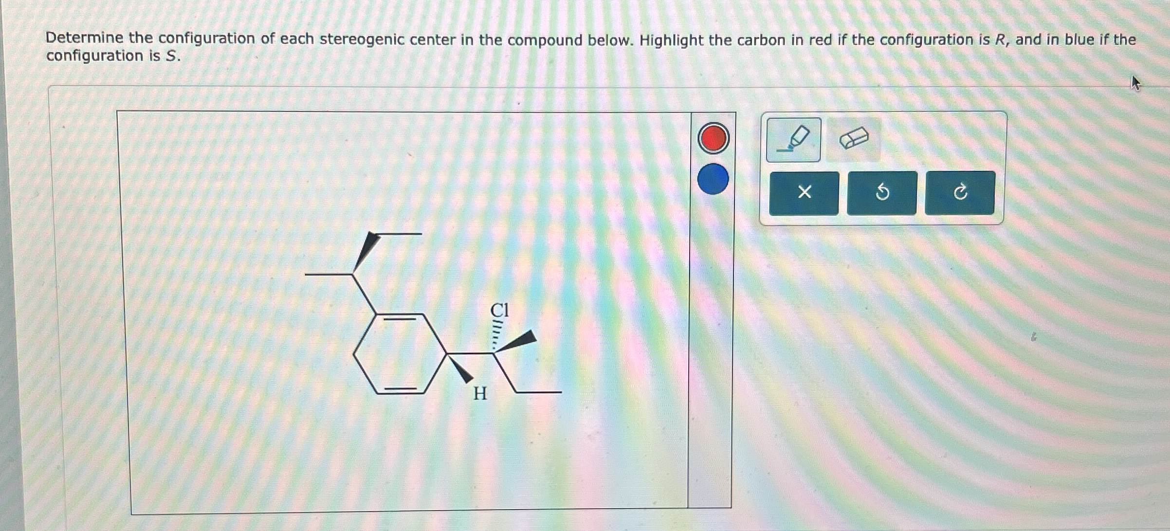 Solved Determine the configuration of each stereogenic | Chegg.com