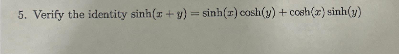Solved Verify the identity | Chegg.com