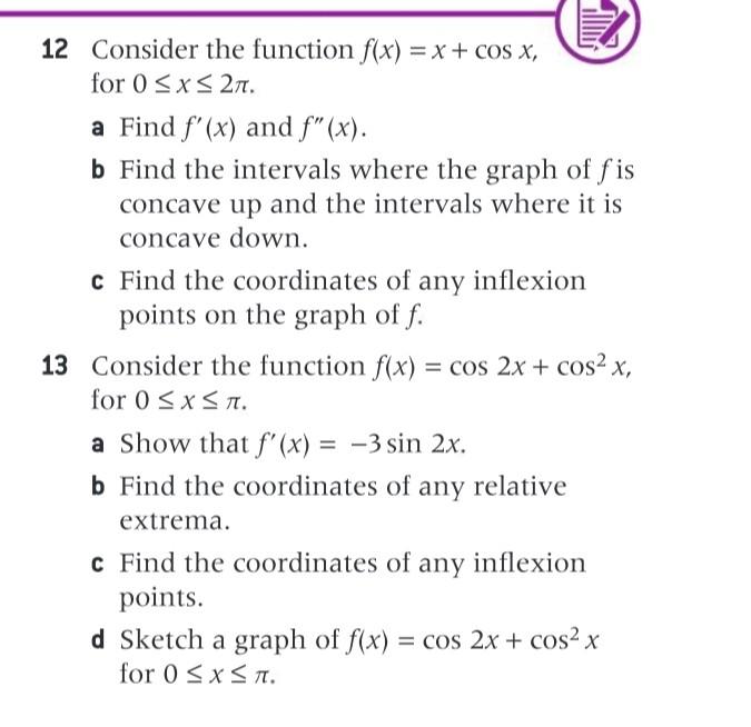 Solved Answer questions 11−13 without using your GDC. Then | Chegg.com