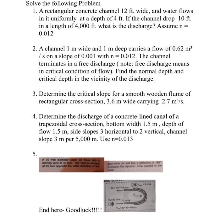Solved Solve the following Problem 1. A rectangular concrete | Chegg.com