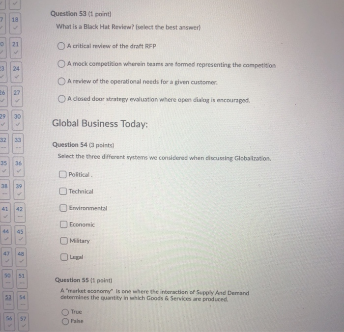 Solved Question 53 (1 point) What is a Black Hat Review? | Chegg.com